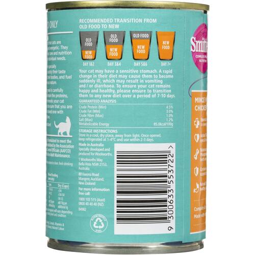 Smitten Cat Food Mince Chicken & Turkey 400g | bunch