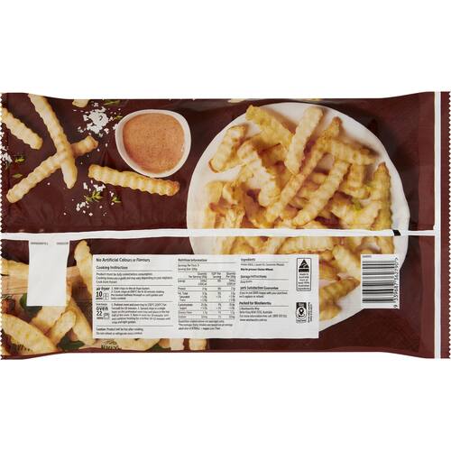 Woolworths Crinkle Cut Chips 900g | bunch