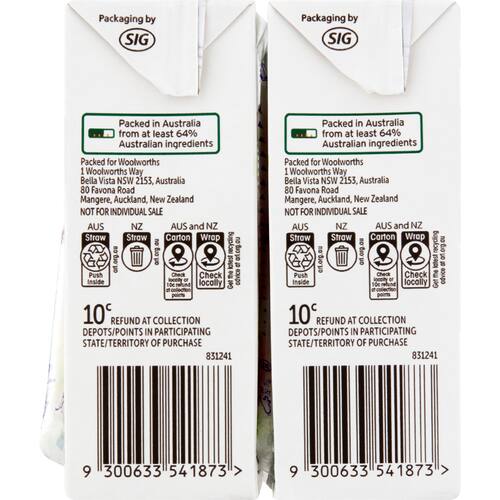 Woolworths Fruit Drink 35% Apple 6x250ml | bunch