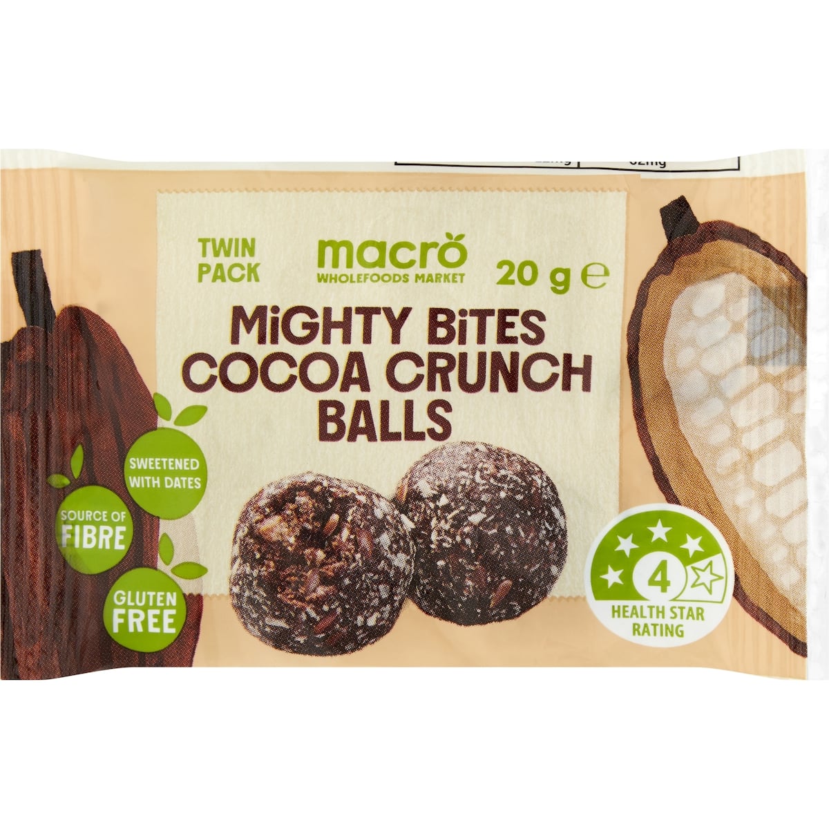 Macro Mighty Bites Cocoa Crunch20g | bunch