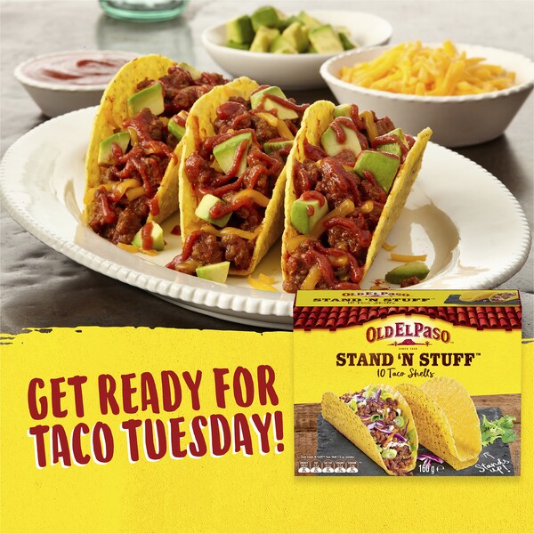 Old El Paso Stand 'n Stuff Taco Shells Taco Shells 10 Pack | Woolworths