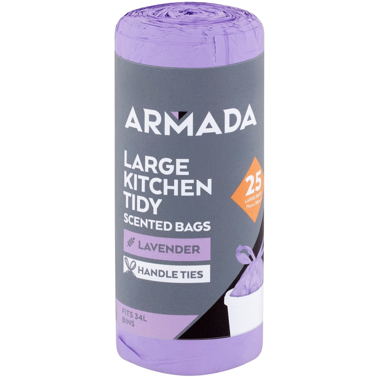 Armada Scented Kitchen Tidy Bag Large Lavender 25 Pack | bunch