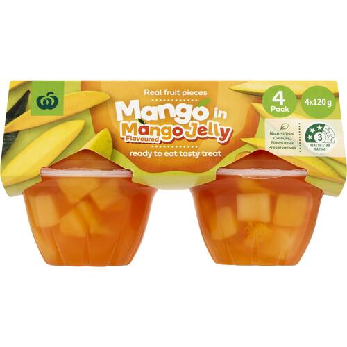 Woolworths Mango In Mango Jelly 480g 4pk | bunch