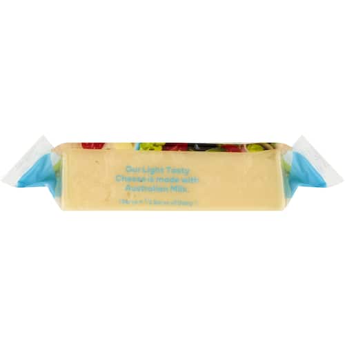 Woolworths Light Tasty Cheese Block 250g | bunch
