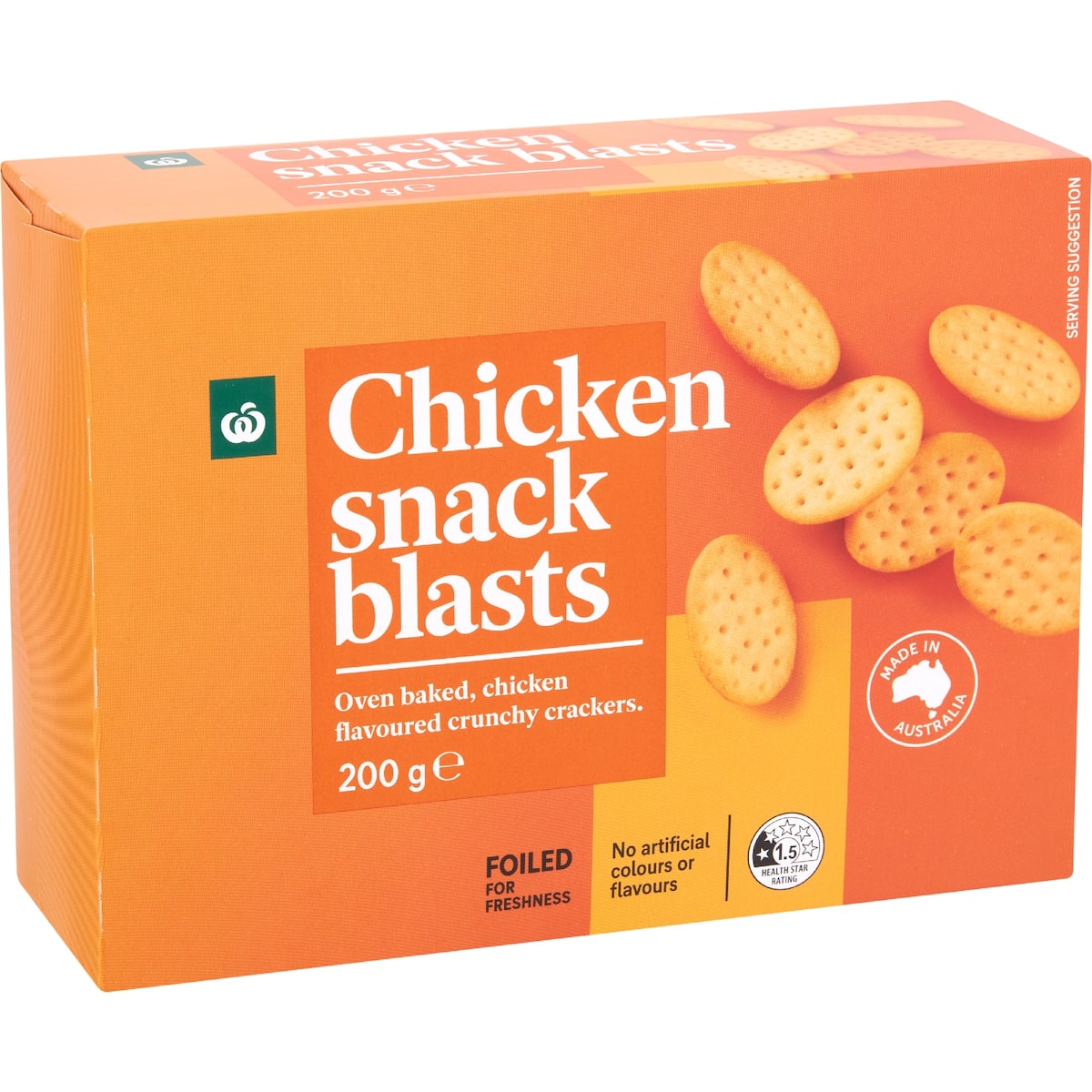 Woolworths Chicken Blasts Crackers 200g | bunch