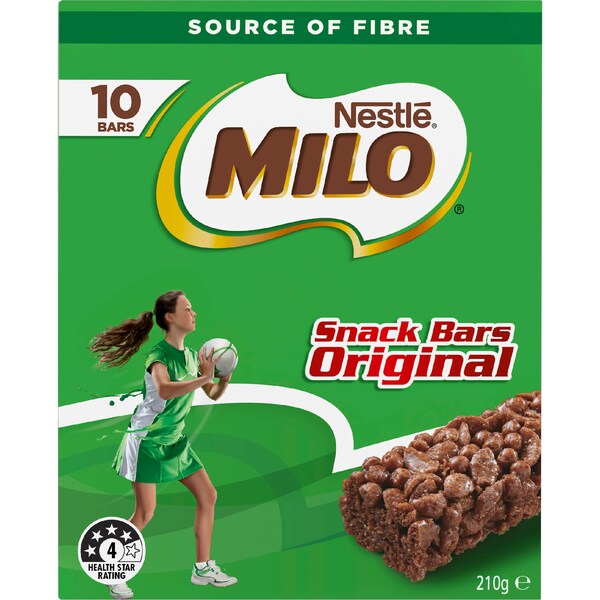 Nestle Milo Snack Bars Original 10 Pack | Woolworths