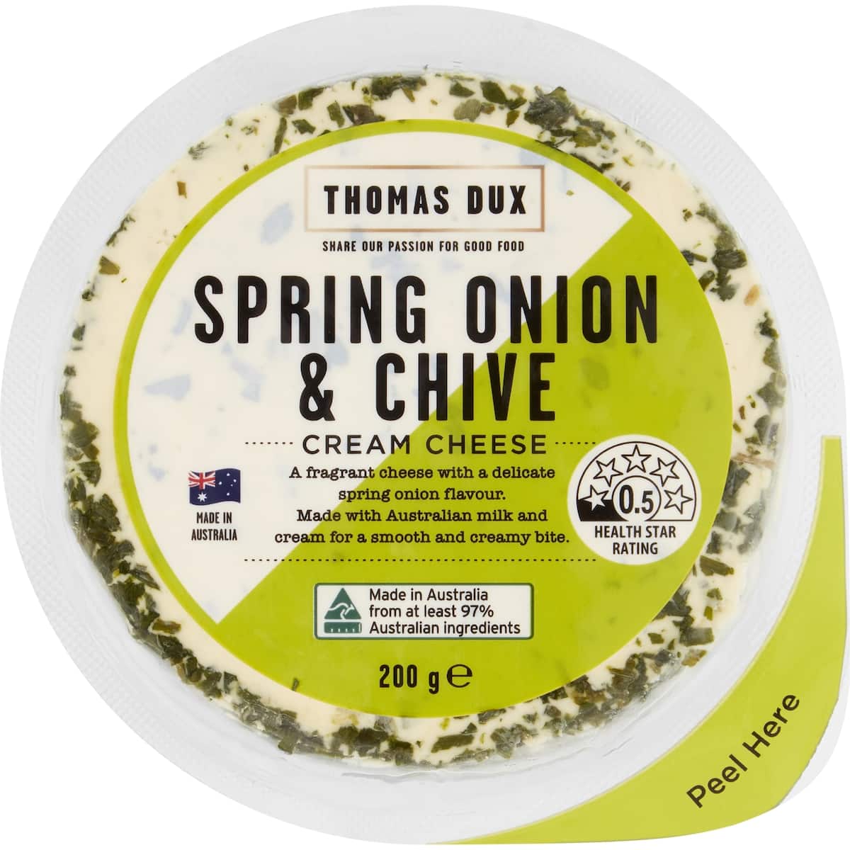 Thomas Dux Spring Onion and Chive Cream Cheese 200g | bunch