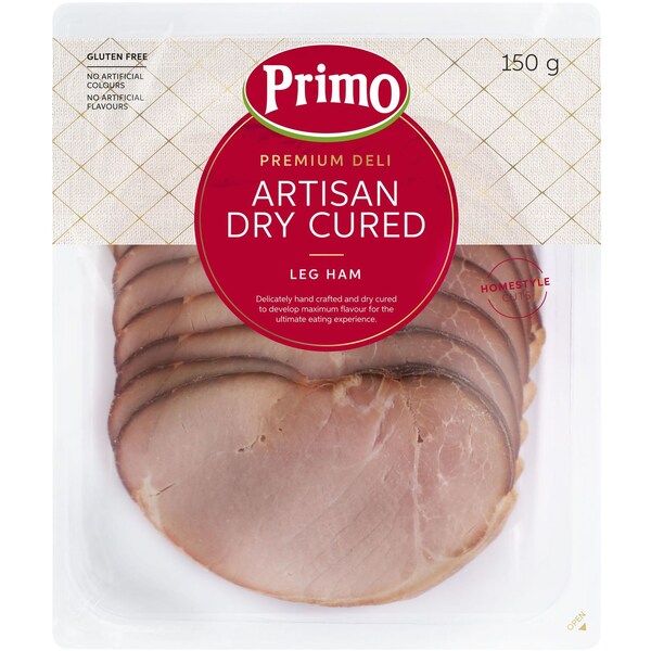 Primo Cured Leg Ham Dry 150g | Woolworths