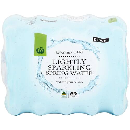 Woolworths Lightly Sparkling Spring Water 20 Pack | bunch