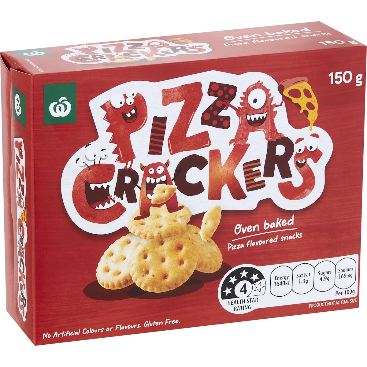Woolworths Pizza Crackers Oven Baked 150g | bunch