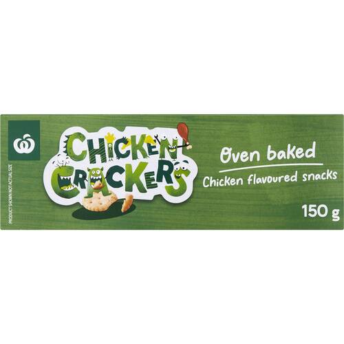Woolworths Chicken Crackers Oven Baked 150g | bunch
