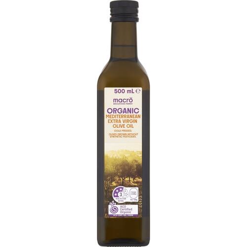 Macro Organic Extra Virgin Olive Oil Mediterranean 500ml | bunch