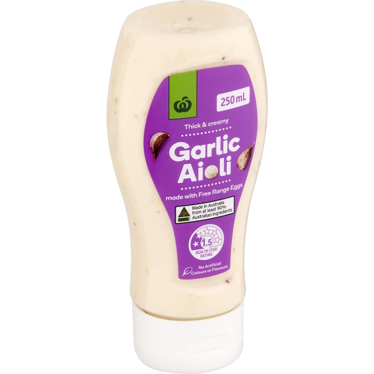 Woolworths Garlic Aioli 250ml | bunch
