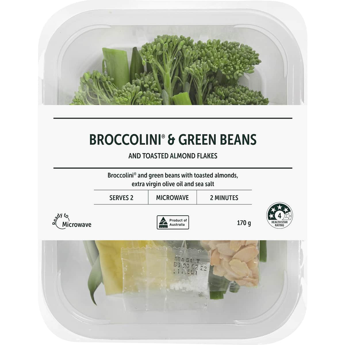 Broccolini & Green Beans With Toasted Almond Flake 170g | bunch