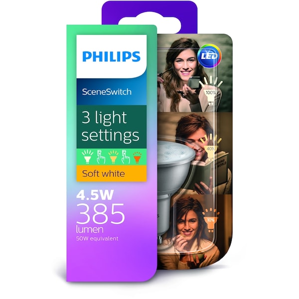 Philips Led Scene Switch Dimmable Gu10 1pk | Woolworths