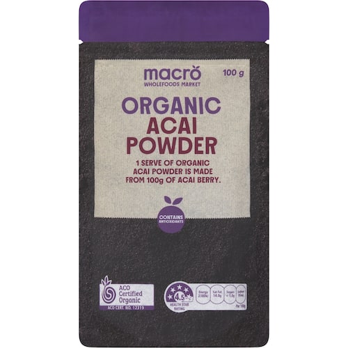 Macro Organic Acai Powder 100g | bunch