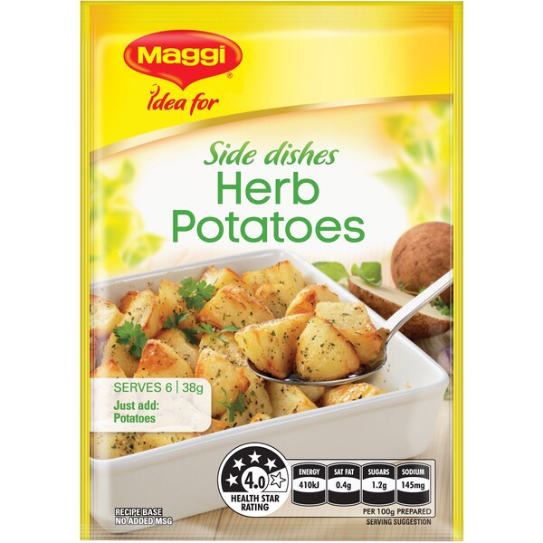 Maggi Side Dishes Herb Potatoes 38g | Woolworths