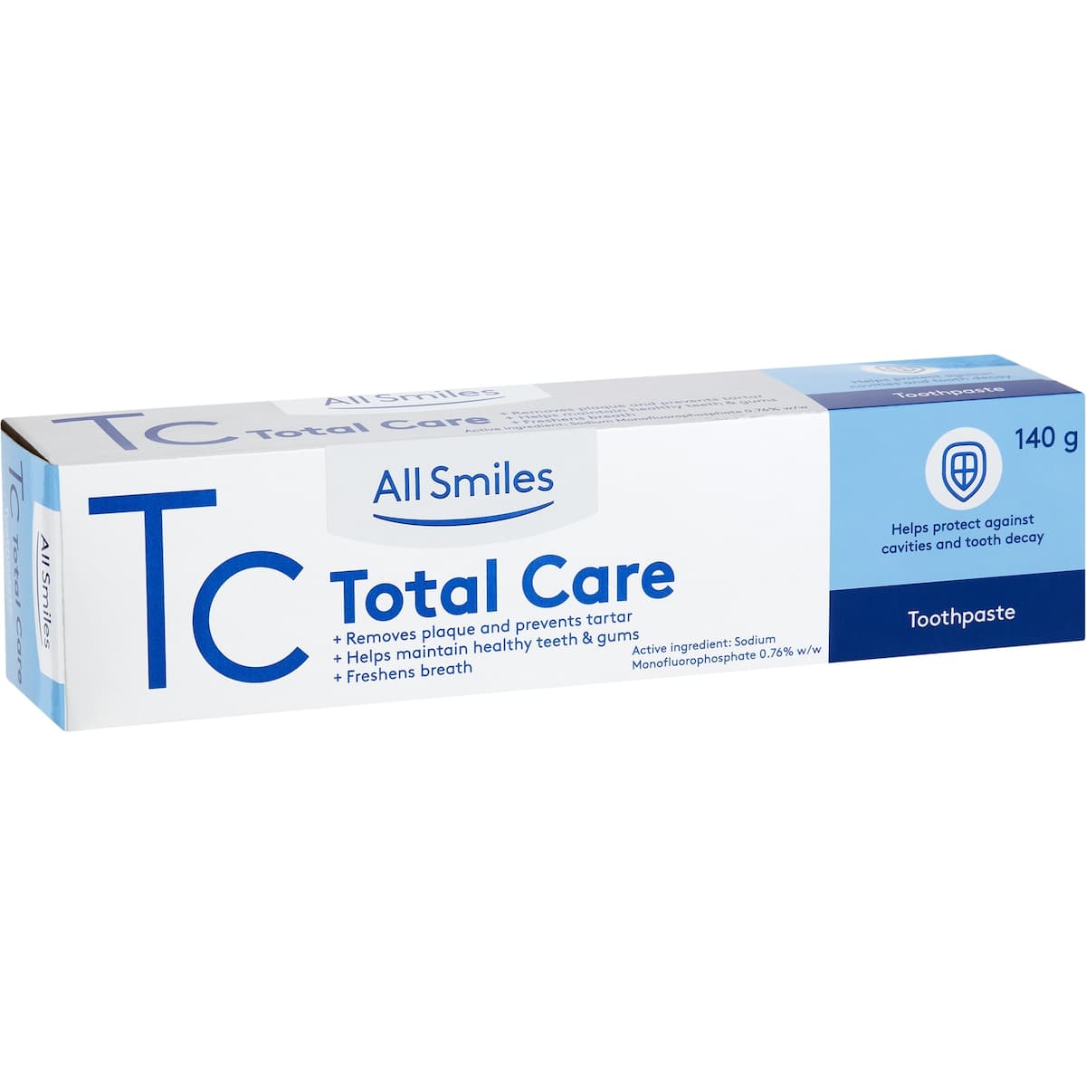All Smiles Total Care Toothpaste 140g | bunch