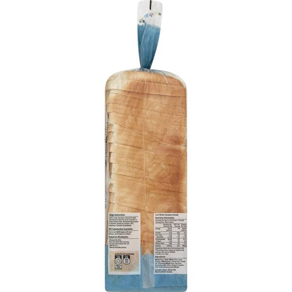 Woolworths White Soft Sandwich Bread 650g | bunch