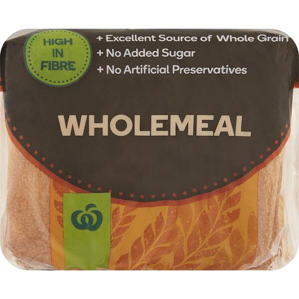 Woolworths Wholemeal Sandwich Hi-Fibre Bread 700g | bunch