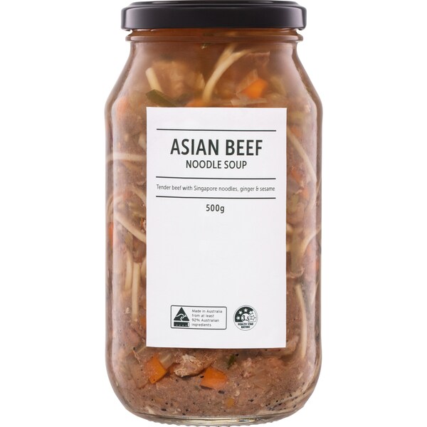Fast Fuel Asian Beef Noodle Soup 500g | Woolworths