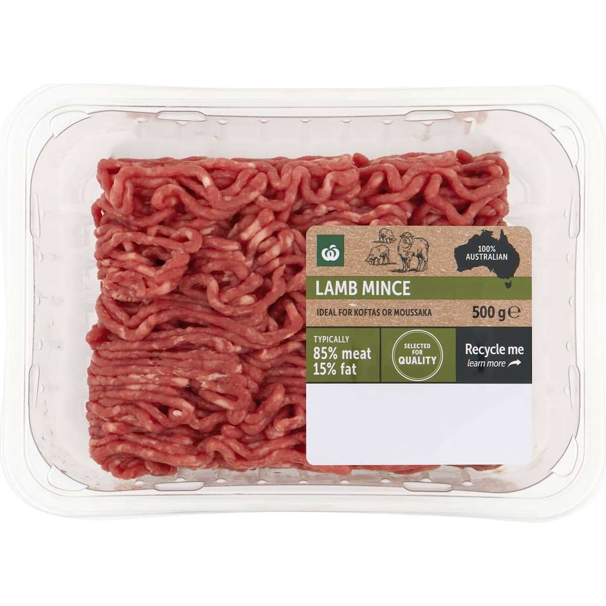 Woolworths Lamb Mince 500g | bunch