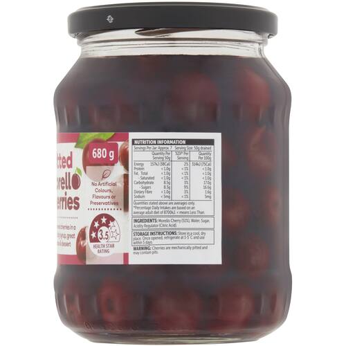 Woolworths Morello Cherries 680g | bunch