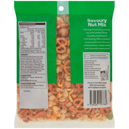 Woolworths Savoury Nut Mix 500g | bunch