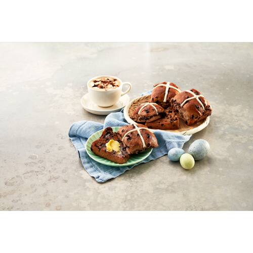 Woolworths Free From Gluten Choc Hot Cross Buns 4 pack | bunch