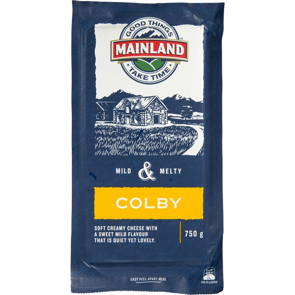 Mainland Colby Cheese Block 750g | Woolworths