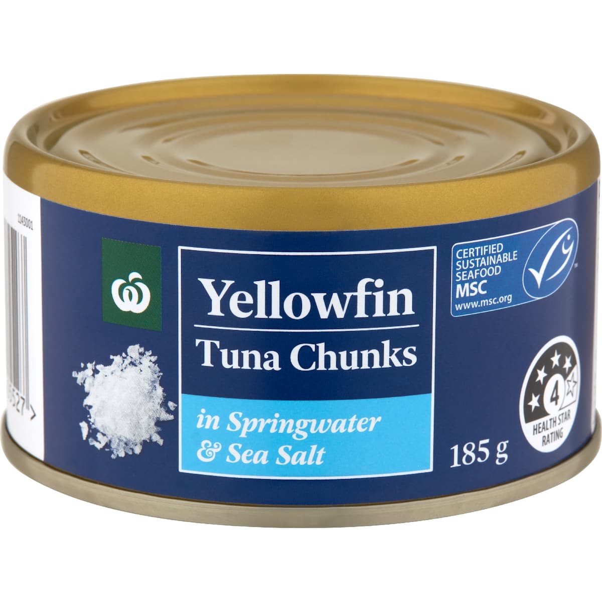 Woolworths Yellowfin Tuna Chunks Springwater & Sea Salt 185g | bunch