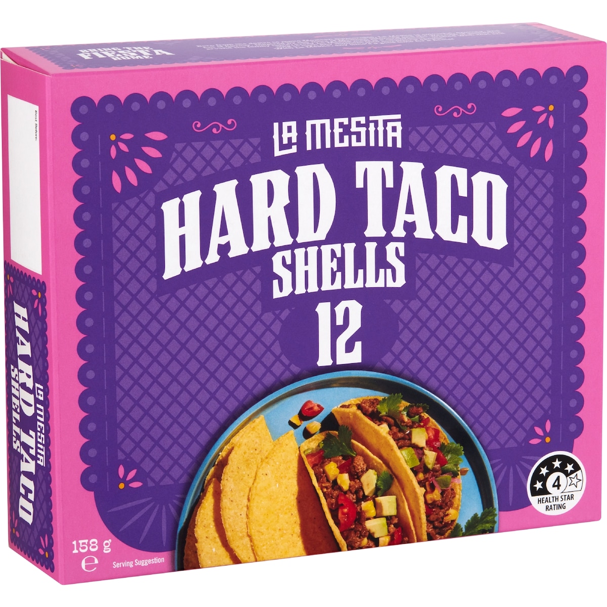 La Mesita Hard Taco Shells 12 pack | bunch