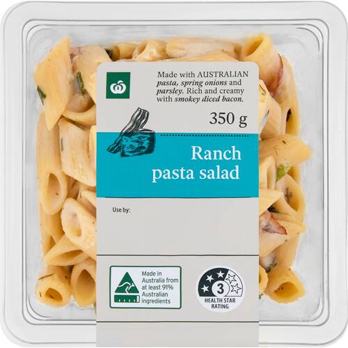 Woolworths Creamy Ranch Pasta Salad 350g | bunch