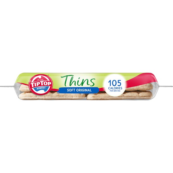 Tip Top Bakery Sandwich Thins Original Bread 6 Pack | Woolworths