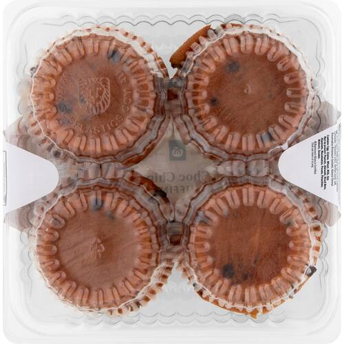 Woolworths Choc Chip Muffins 4 pack | bunch