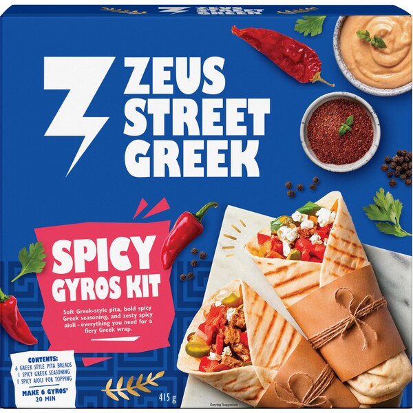 Zeus Street Greek Spicy Gyros Kit 415g | Woolworths