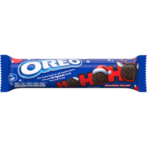 Oreo Christmas Double Stuff Original Cookie Sandwich 131g | Woolworths