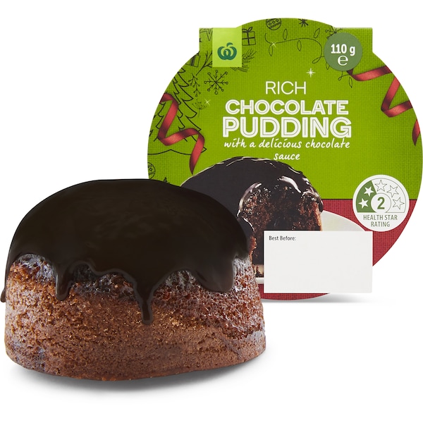 Woolworths Rich Chocolate Pudding 110g | Woolworths
