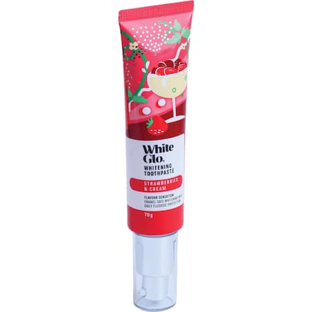 Get White Glo Whitening Toothpaste Strawberries & Cream 70g delivered ...
