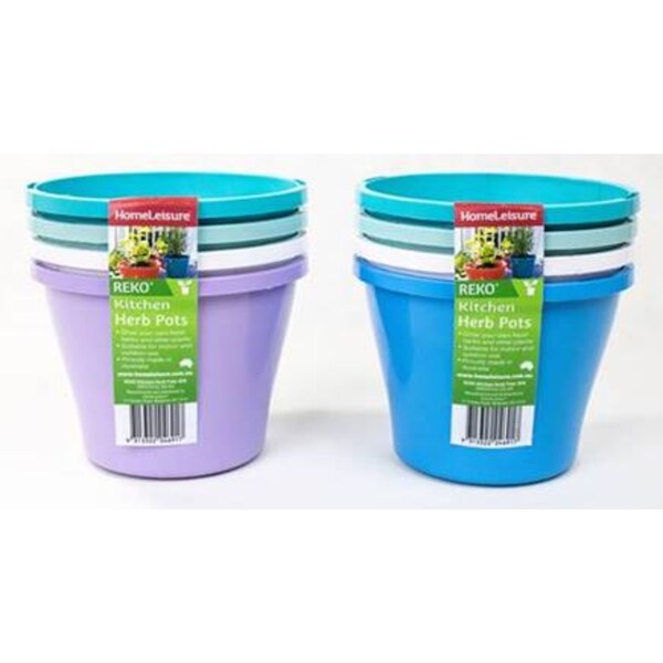 Reko Kitchen Herb Pot 155Mm 4 Pack | Woolworths