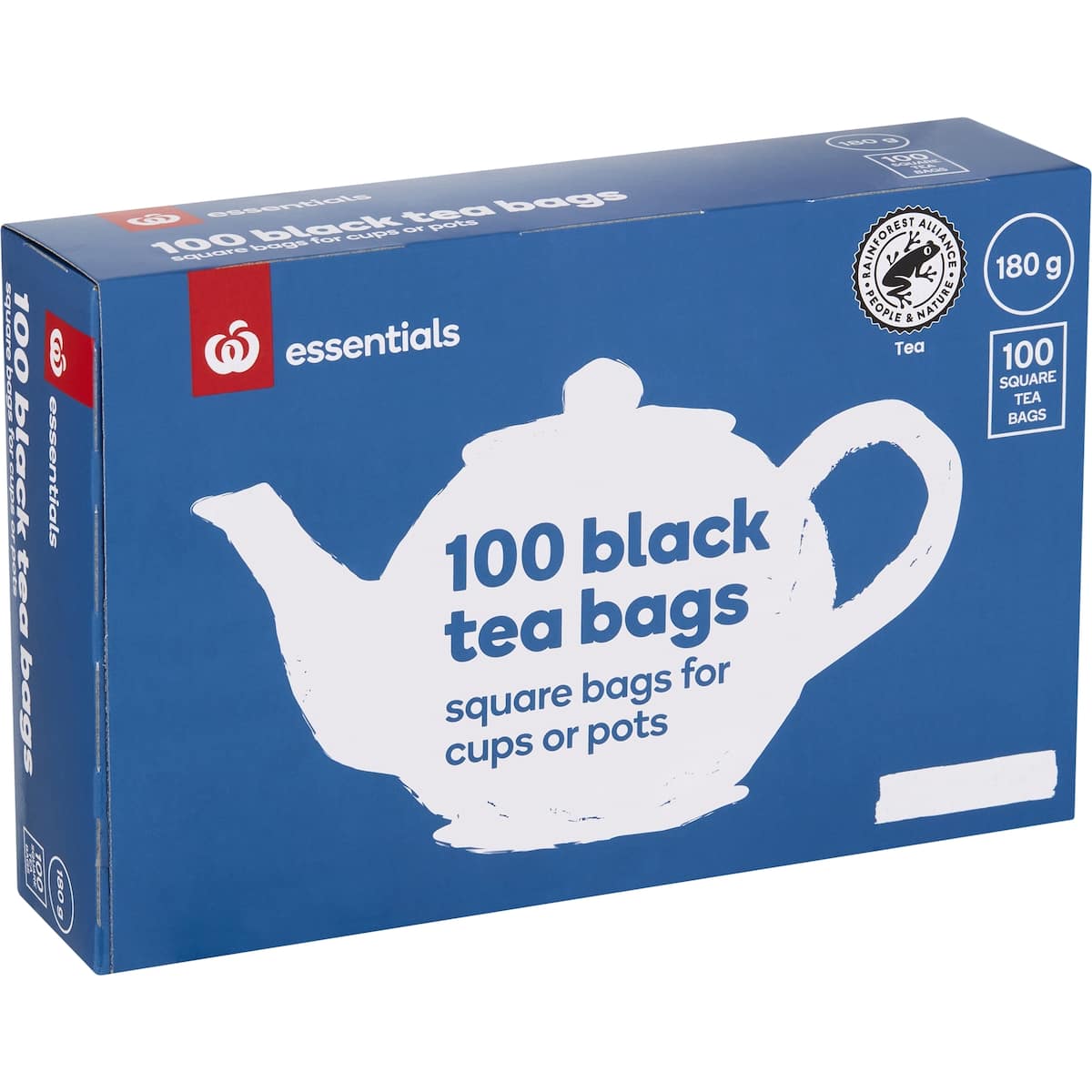 Essentials Black Tea Bags 100 Pack | bunch