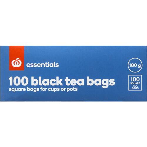 Essentials Black Tea Bags 100 Pack | bunch