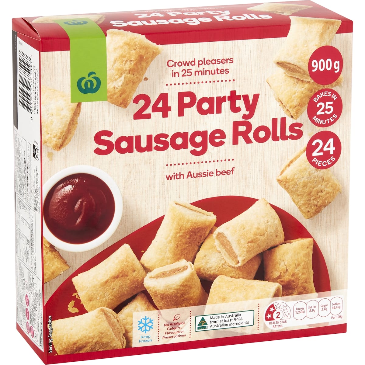 Woolworths Party Sausage Rolls 24 Pack | bunch