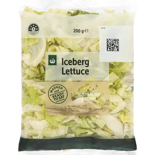 Woolworths Shredded Iceberg Lettuce 200g | bunch