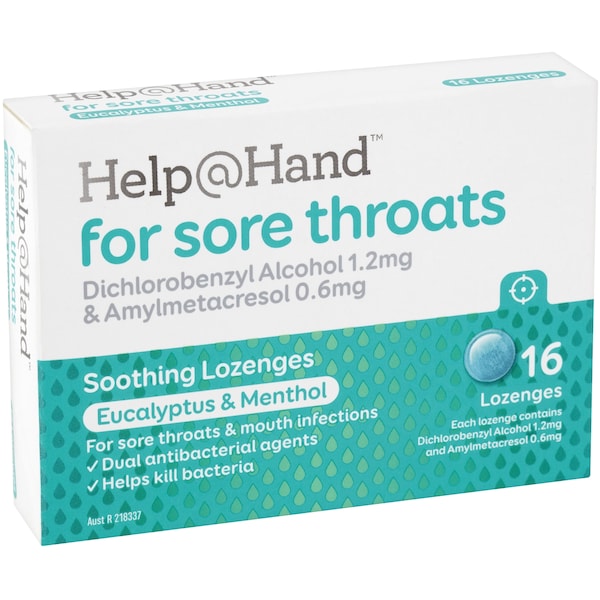 Help@Hand Lozenges Eucalyptus & Menthol 16 Pack | Woolworths