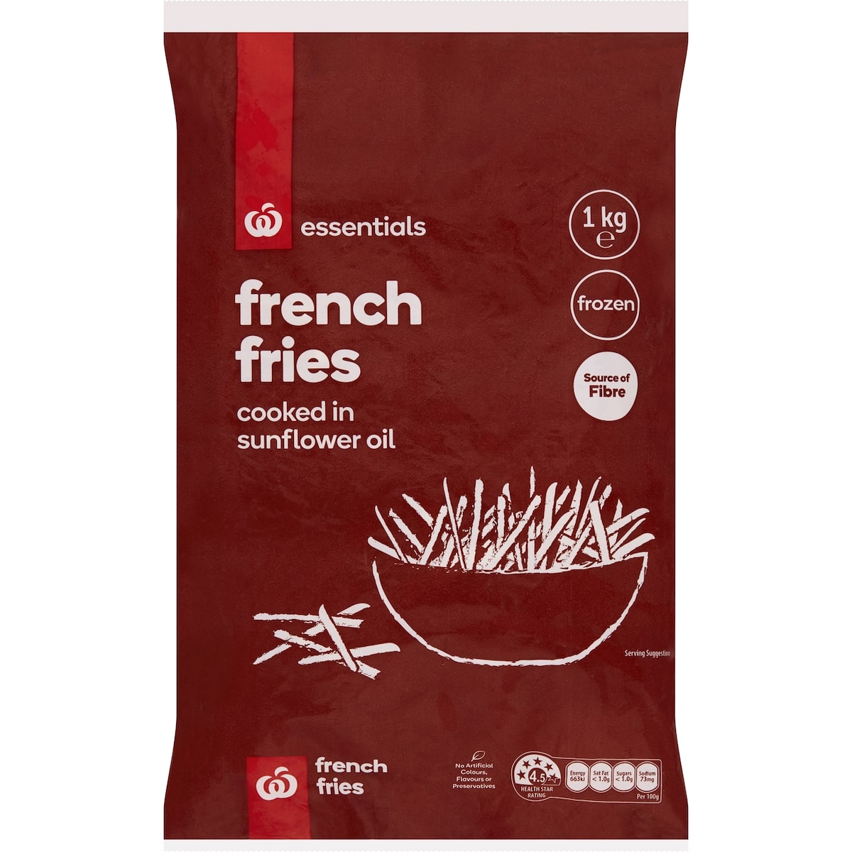 Essentials French Fries 1kg | bunch