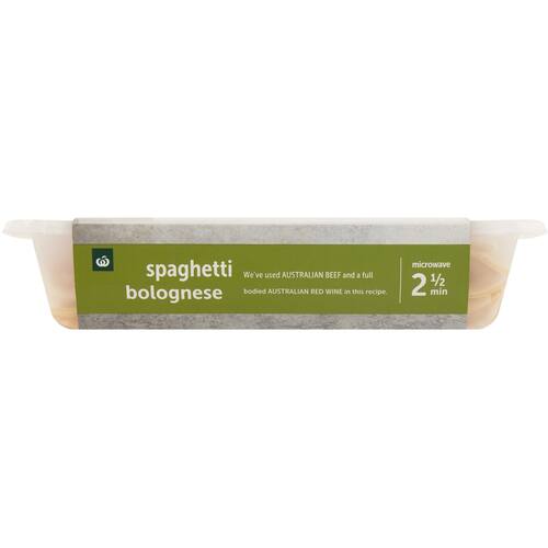 Woolworths Spaghetti Bolognese Chilled Meal 350g | bunch