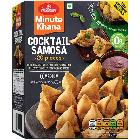 Get Haldiram's Cocktail Samosa 20 Pack delivered to your doorsteps in ...