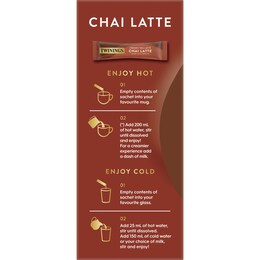Twinings Chai Latte Sachets 10 Pack | Woolworths