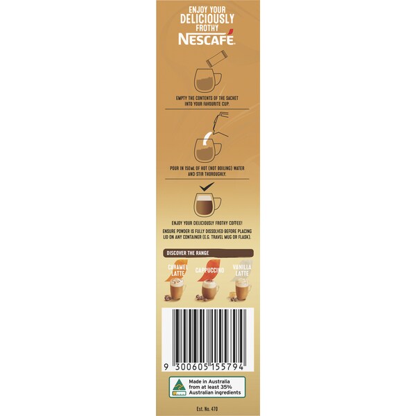 Nescafe White Chocolate Mocha Tim Tam Coffee Sachets 8 Pack | Woolworths